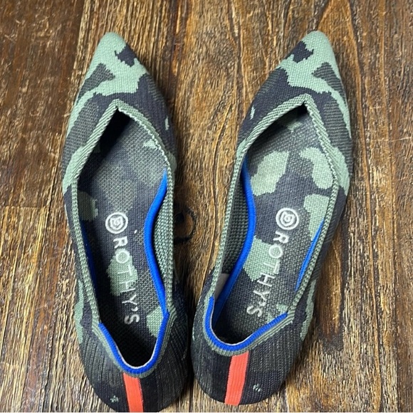 Rothy's | Shoes | Rothys Camo Pointed Toe Flats Like New Condition Size ...